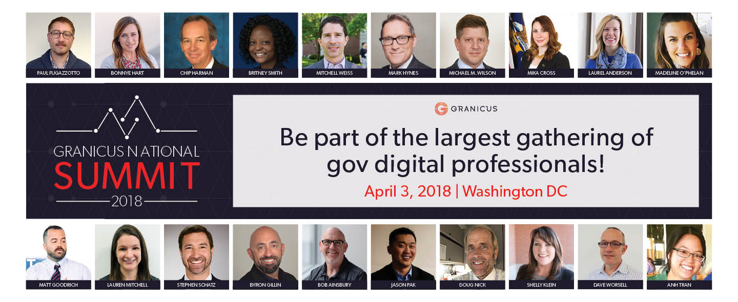 Get to Know the 2018 Granicus Summit Speakers