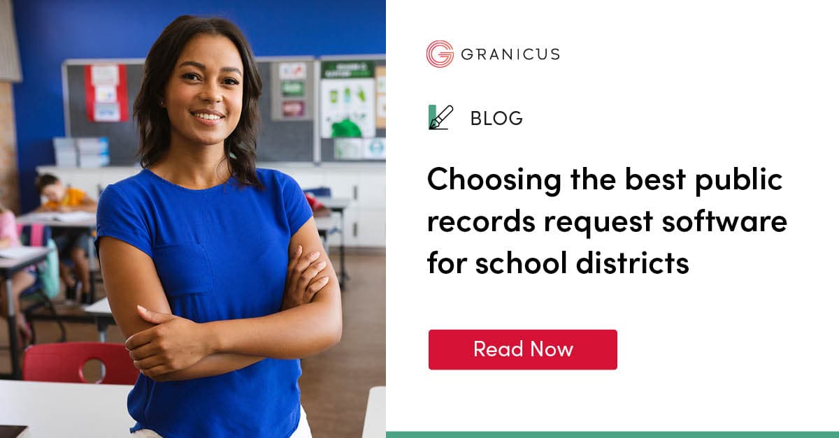 Choosing the best public records request software for school districts