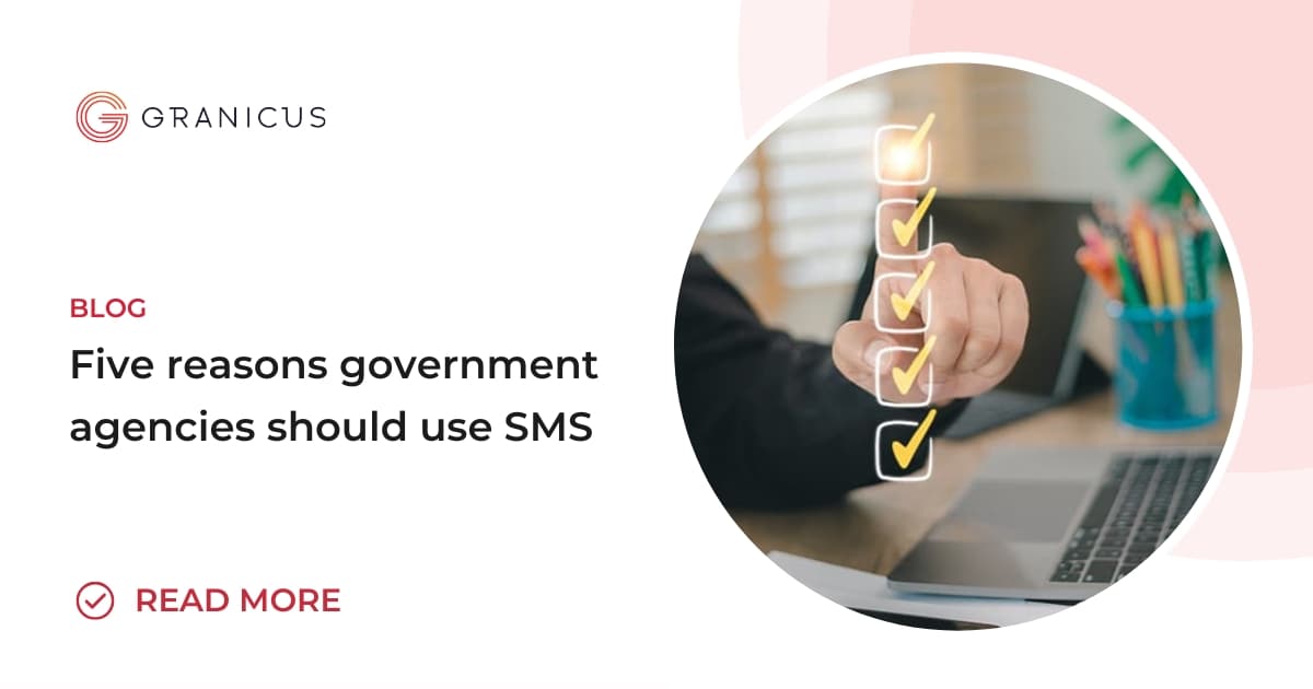 Five reasons government agencies should use SMS | Granicus
