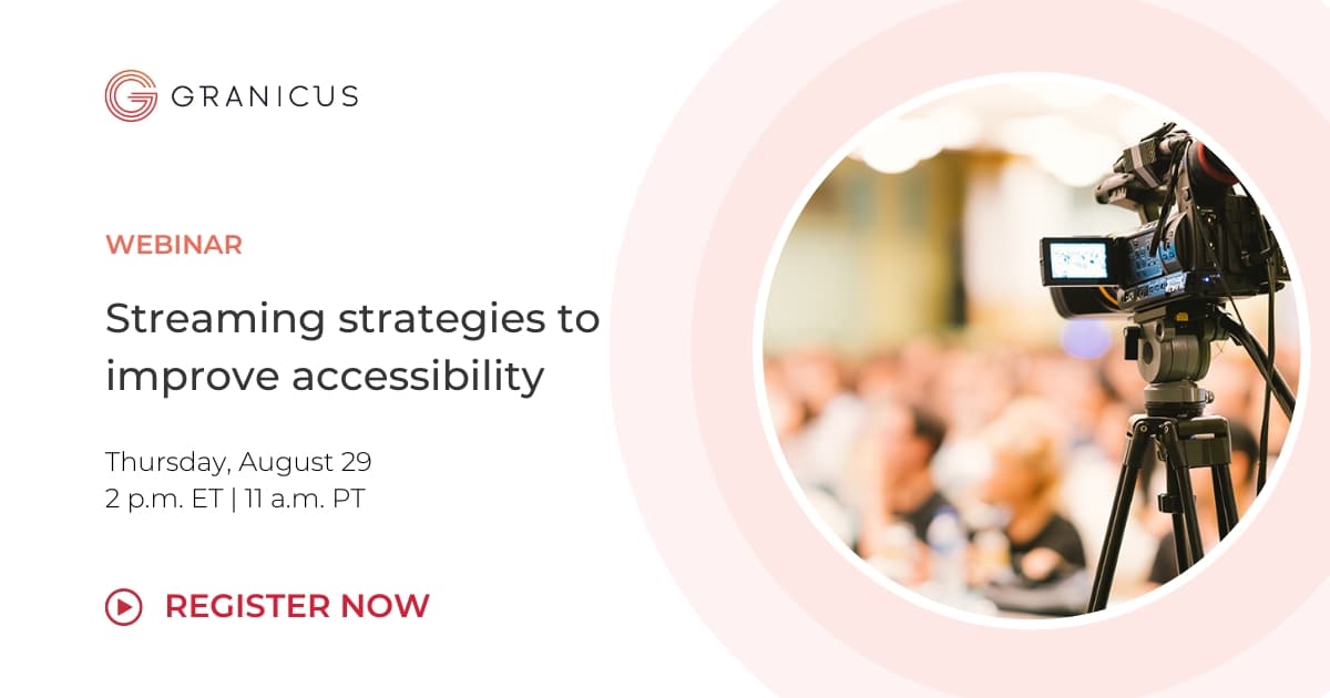 Streaming strategies to improve accessibility | Webinar