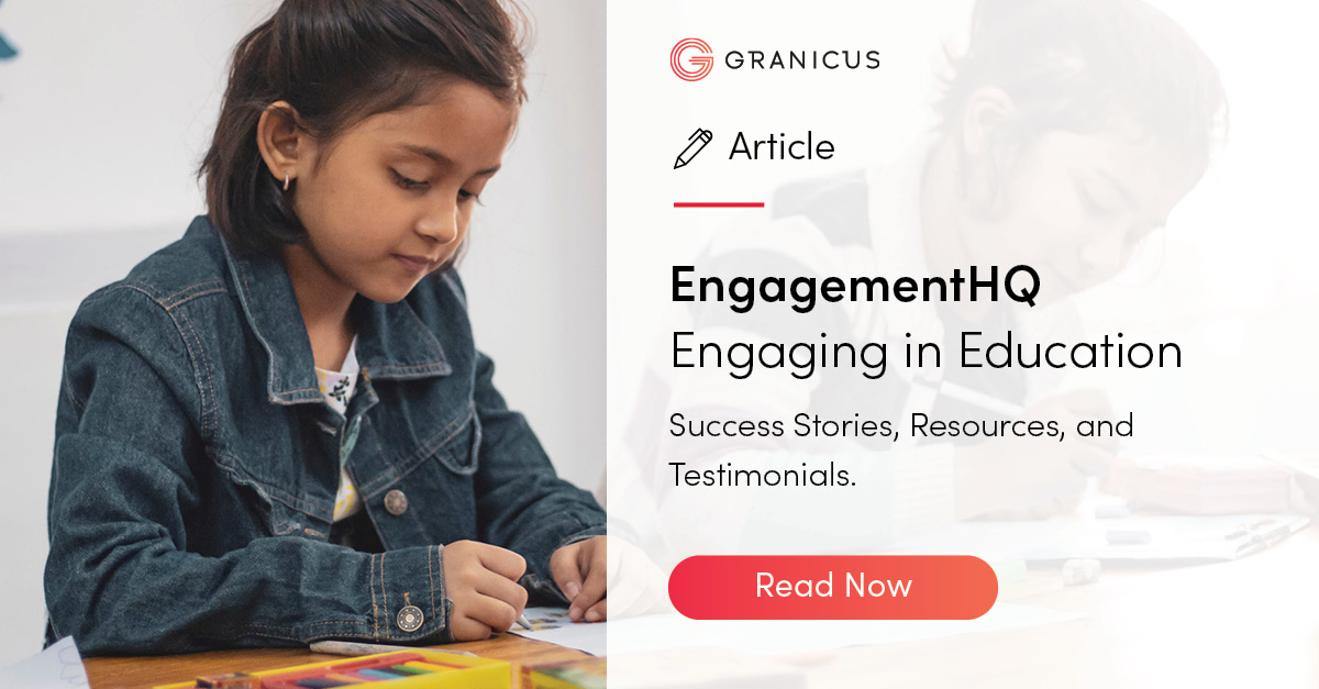 Engaging in education with EngagementHQ
