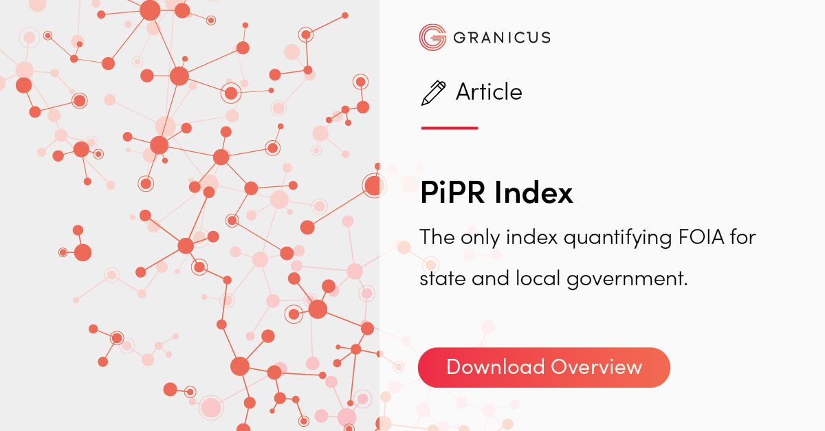 GovQA PiPRIndex: Peers in Public Records Index
