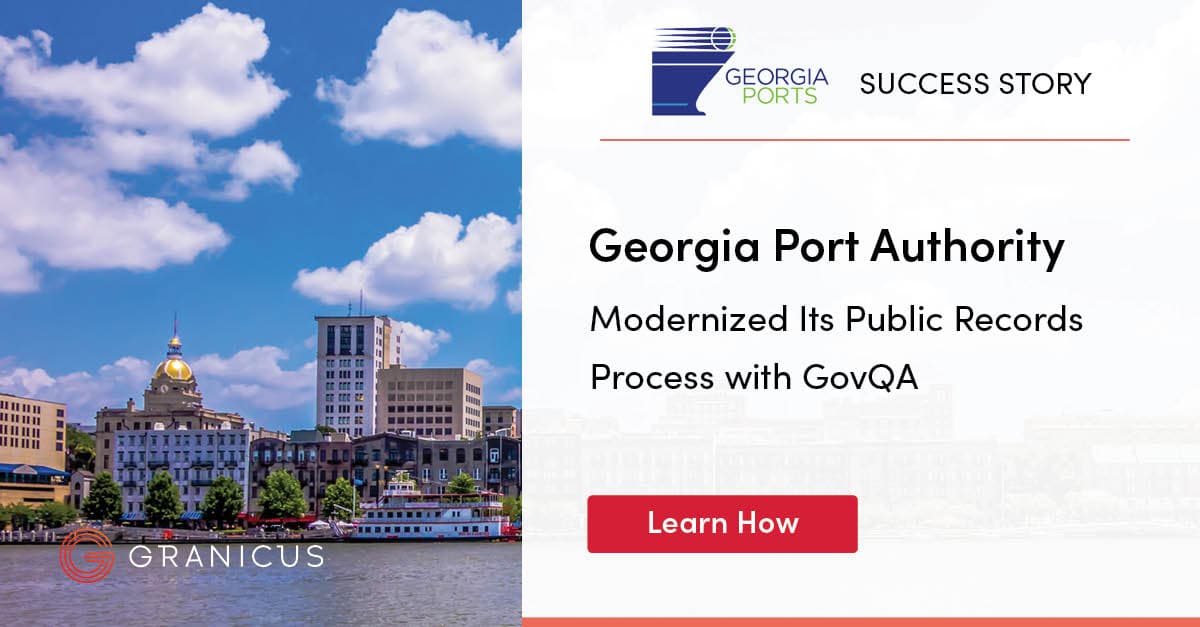 How Georgia Ports Authority Modernized The Public Records Process with ...
