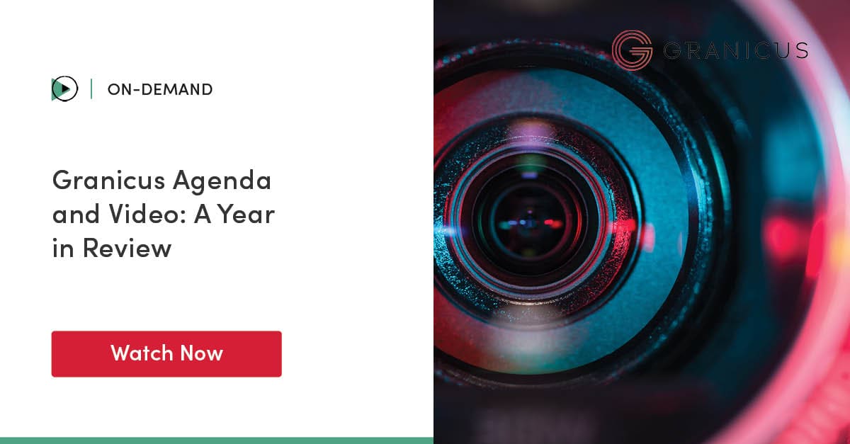 Granicus Agenda and Video: A Year in Review | Granicus