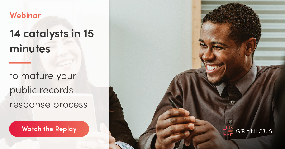 14 Catalysts in 15 Minutes: Mature your Public Records Response Process