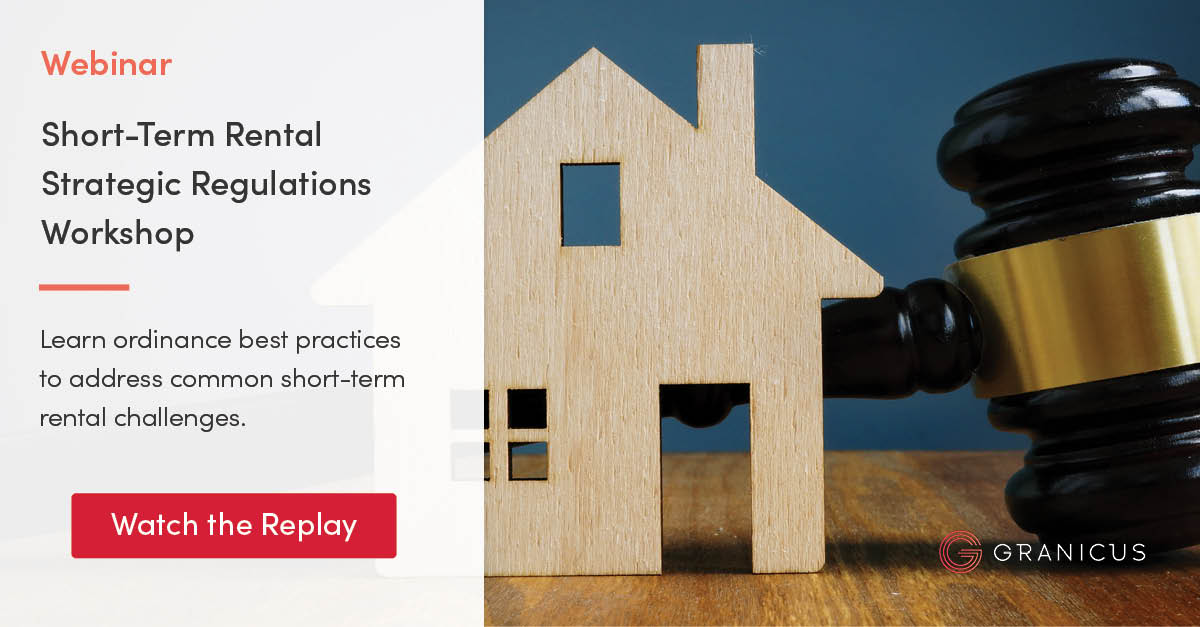 Short-Term Rental Strategic Regulations Workshop | Granicus