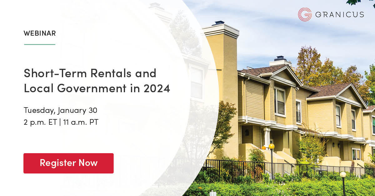 Short-Term Rentals and Local Government in 2024 | Granicus