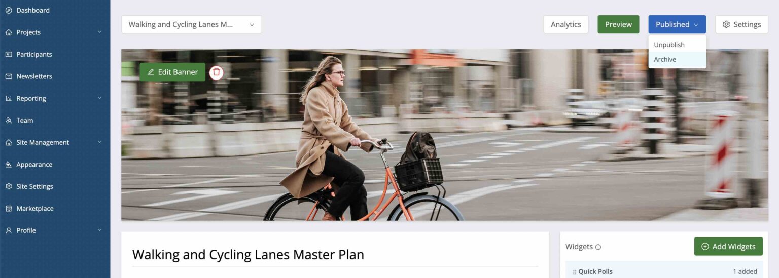 Best Practice Tips for Archiving Projects | EngagementHQ | Granicus