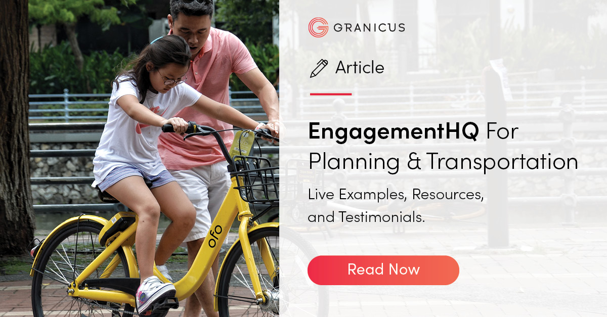 Community engagement in planning & transportation