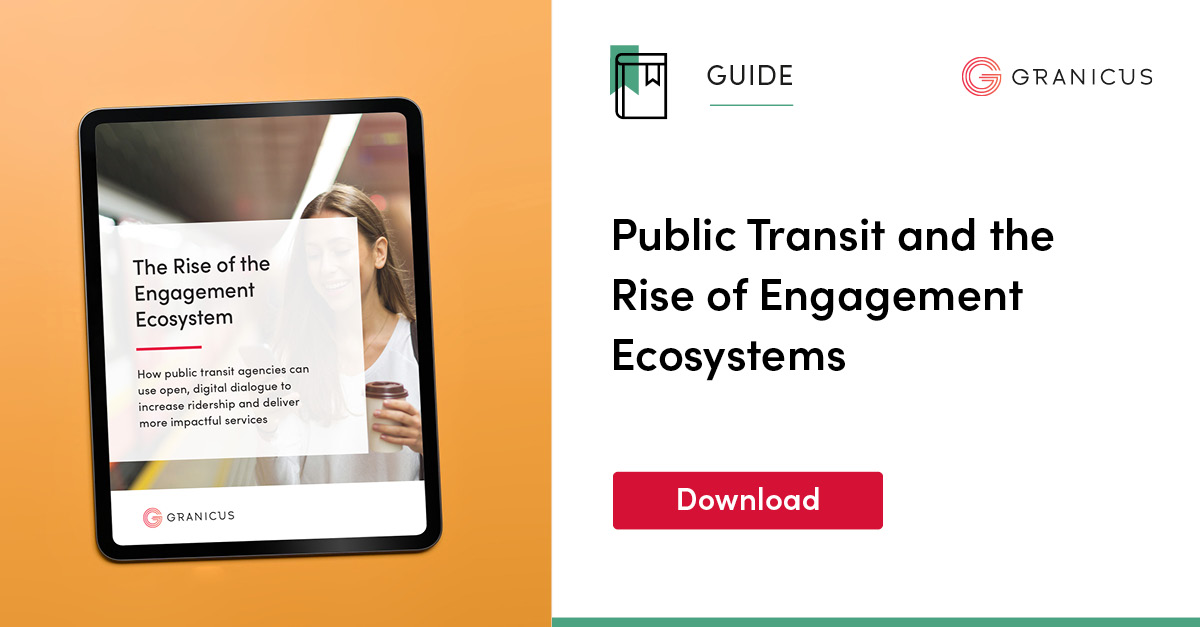 Guide: Public Transit and the Rise of Engagement Ecosystems | Granicus