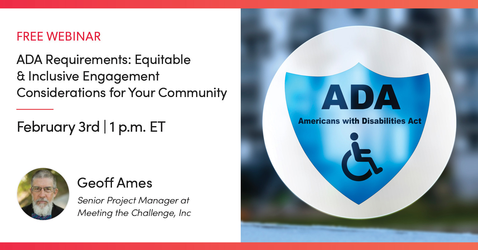 ADA Requirements: Equitable & Inclusive Engagement Considerations for ...