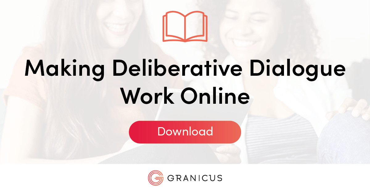 Making Deliberative Dialogue Work Online