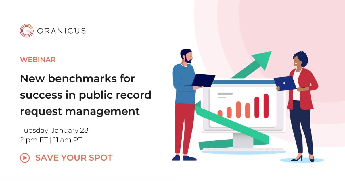 New benchmarks for success in public record request management | Webinar